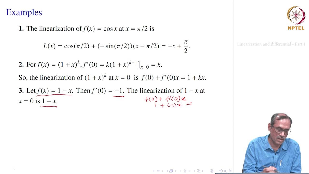 45. Linearization and differential - Part 1 - YouTube