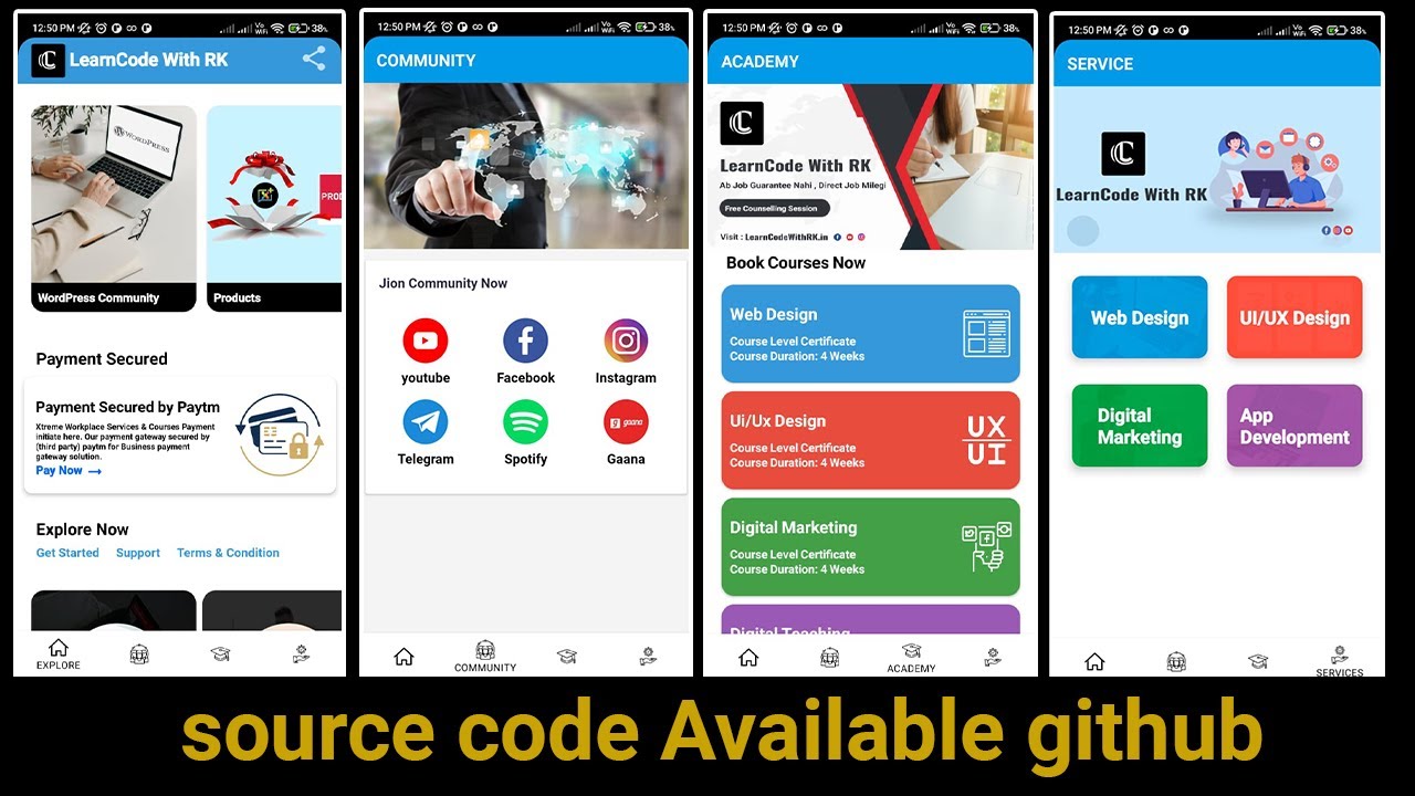 Android Ui Design Tutorial Modern Learning App Ui Design Uiux Tutorial Youtube
