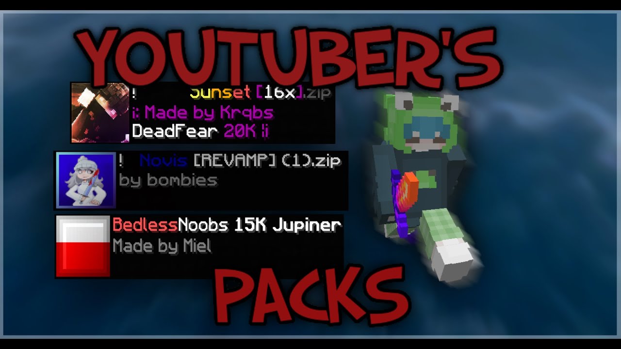 The BEST YouTuber Texture Packs (1.8.9) v1 - YouTube