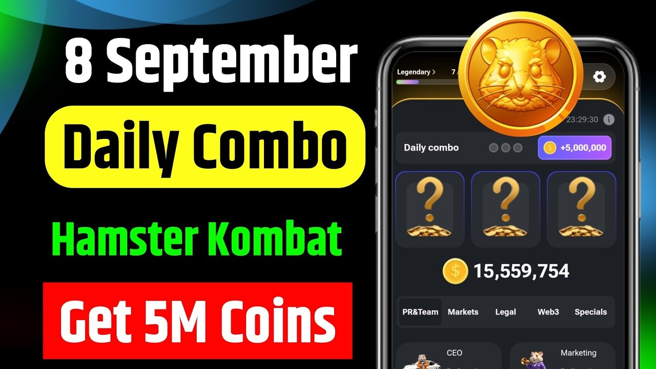 8 September Daily Combo Hamster Kombat | 7th to 8 September | Hamster ...