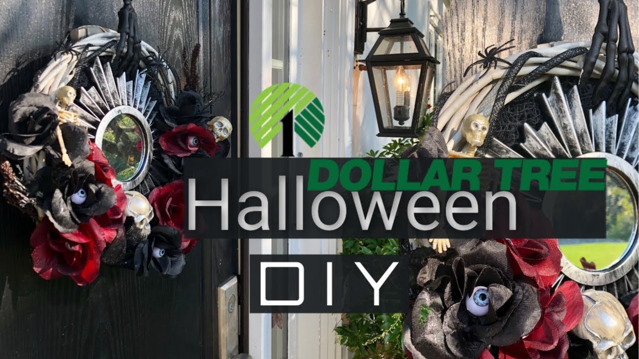 Dollar tree Halloween Wreath Fall 2019 Dollar Tree diy - YouTube