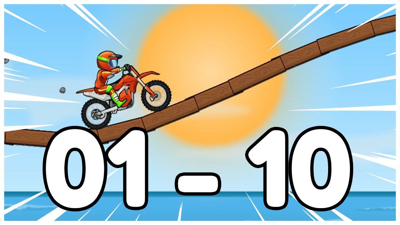 Moto X3M - Level 1 - 10 - Bike Race Game [How to Play] - YouTube