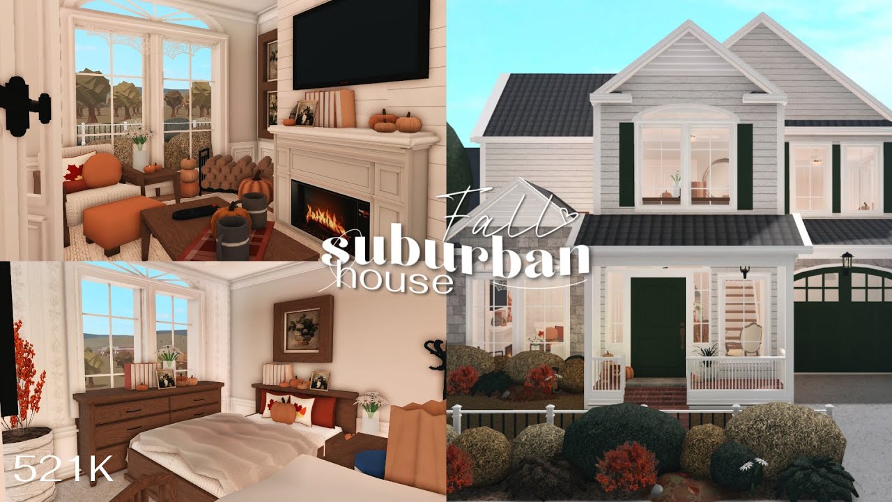 Roblox L Bloxburg Fall Suburban House 512k Eloiral Youtube