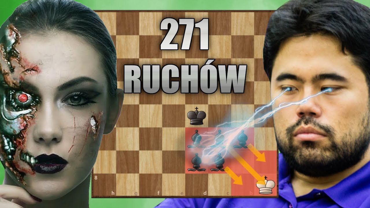 ZAMATOWAŁ MASZYNĘ w 271 ruchu! | Chess Engine RYBKA vs Hikaru Nakamura ...