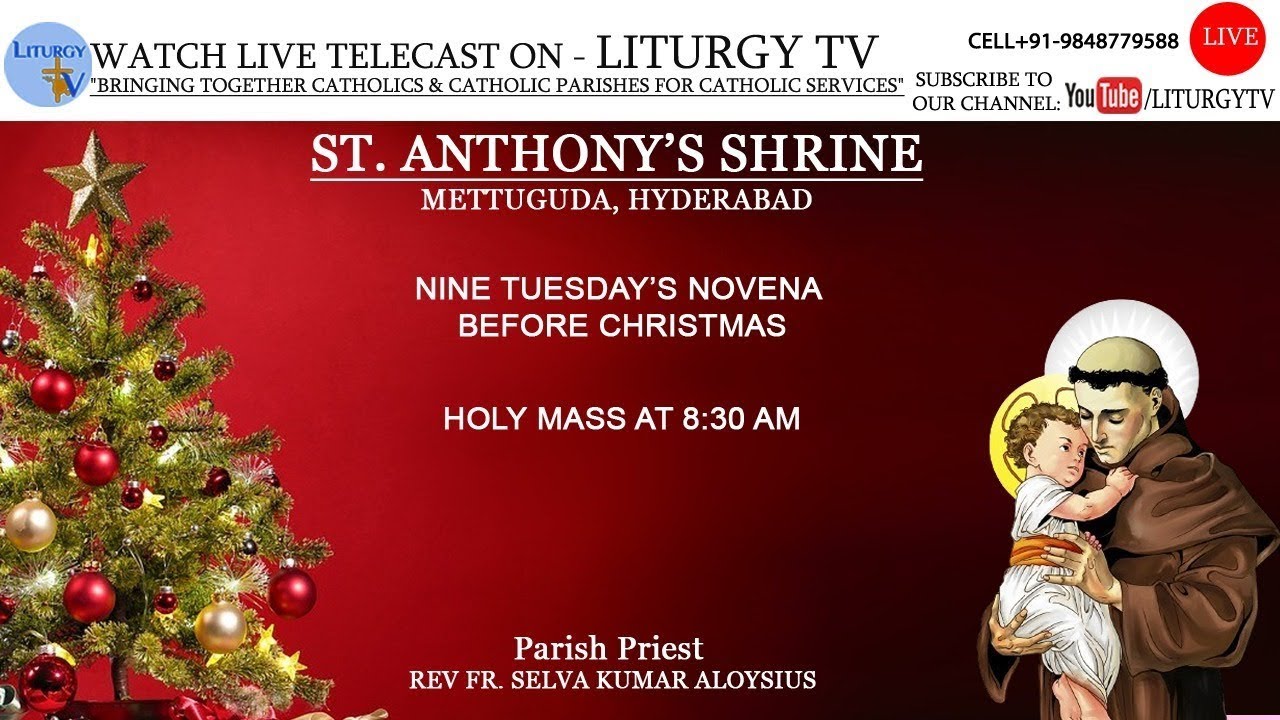 Msgr Fr. Anthony Das | Nine Tuesday’s Novena before Christmas | Holy ...