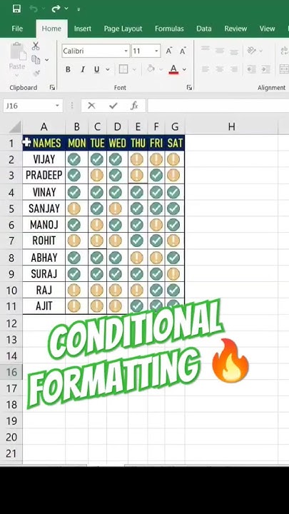 Excel Conditional Formatting | Set Icons | #shorts #excel #excelformatting #176 - YouTube