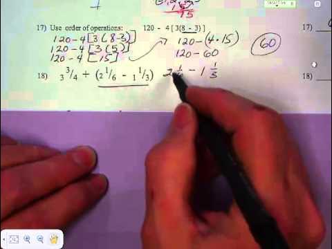Saxon Course 2 Cumulative Test 13 Review 2nd half - YouTube