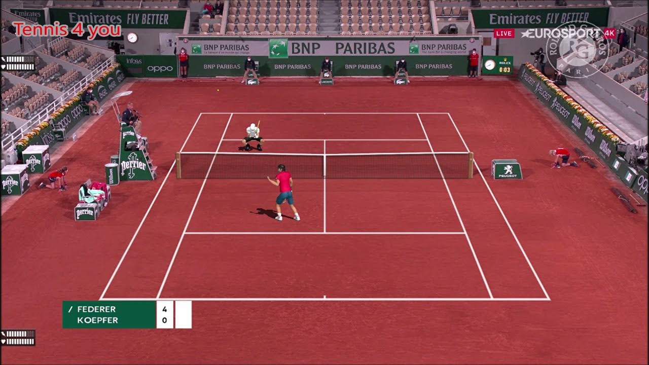 Roger Federer vs Dominik Koepfer Roland Garros 2021 R3 highlights | French Open 2021 - YouTube