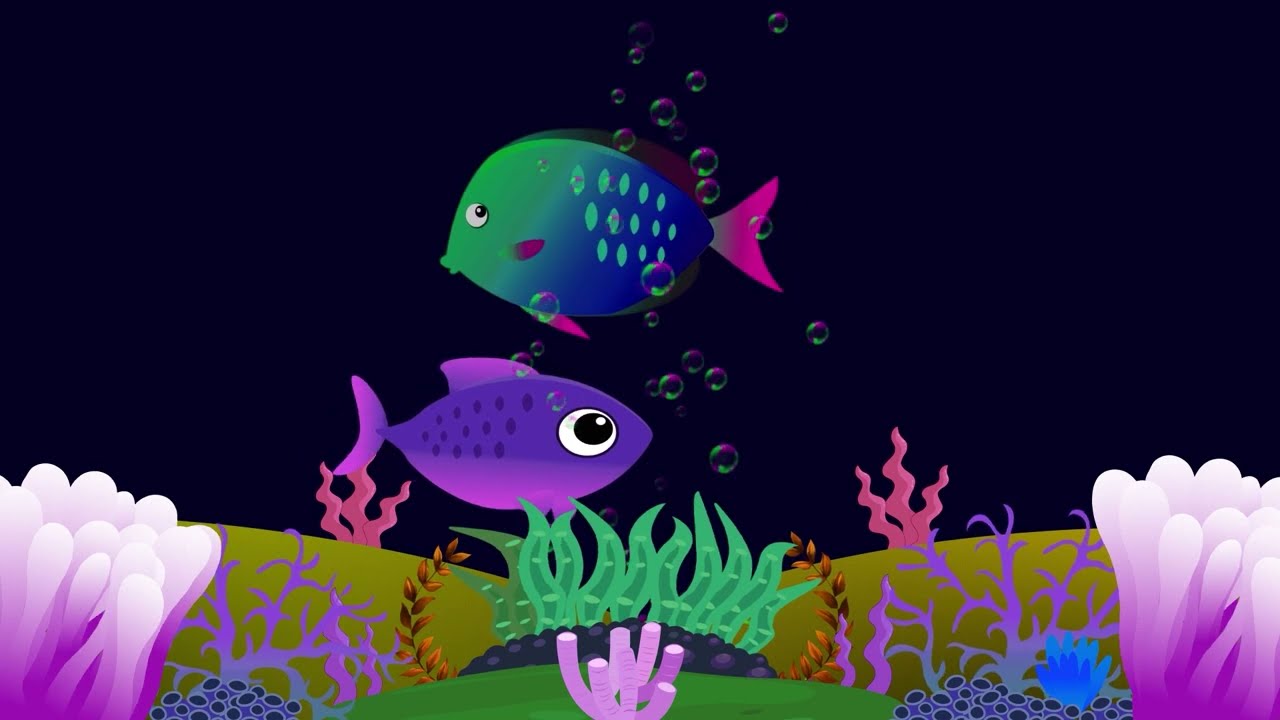 60 Minutes, Super Relaxing baby sleep music🎶soothing fish animation ...
