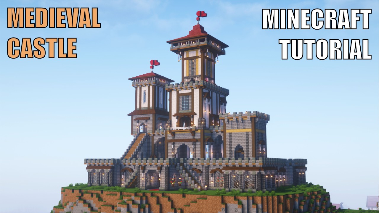 Minecraft: How to Build Medieval Castle Tutorial | Step-by-Step Guide ...