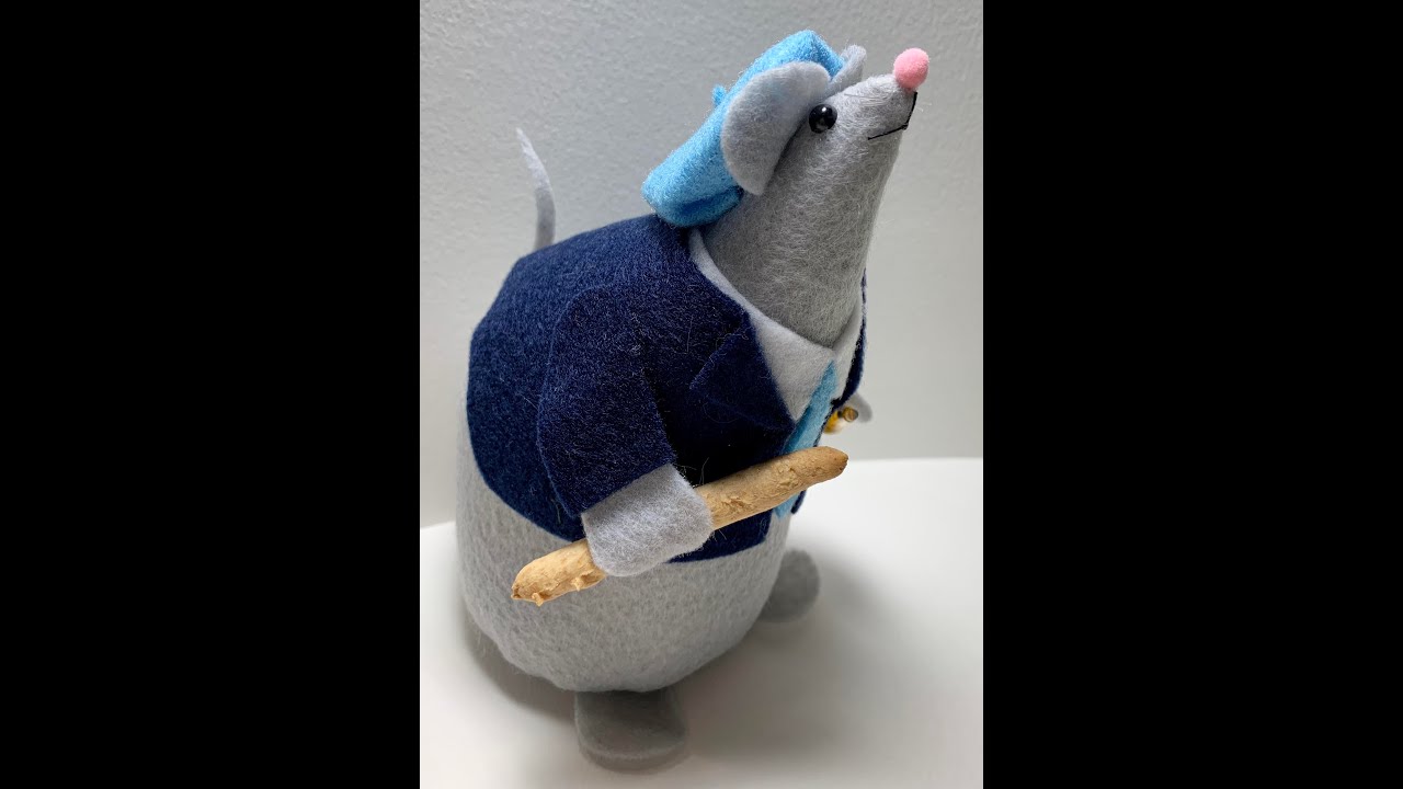 Tutorial Handmade Felt French Mouse Kit Full Demo 11min by SpiceMice ...