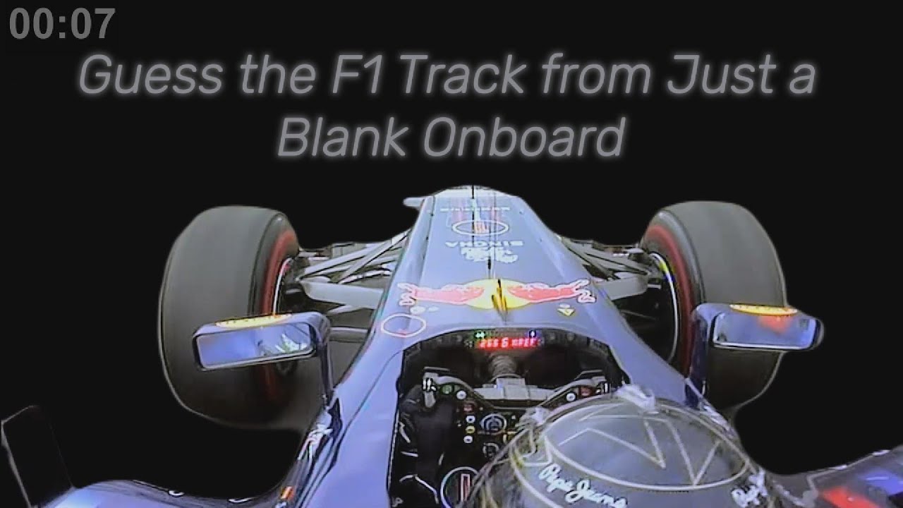 Guess the F1 Track from Just a Blank Onboard - Quiz - YouTube