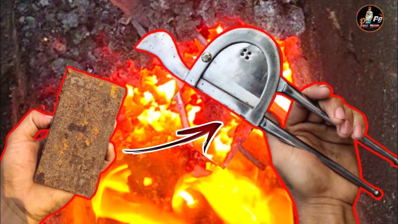 HOW TO MAKE PRIMITIVE BETELNUT CUTTER ! TOTALLY HAND MADE - YouTube