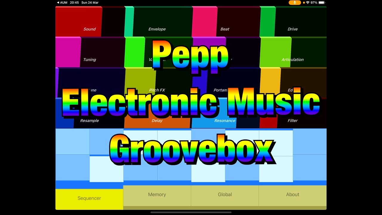 Pepp - Electronic Music Groovebox - Tutorial & Demo for the iPad - YouTube