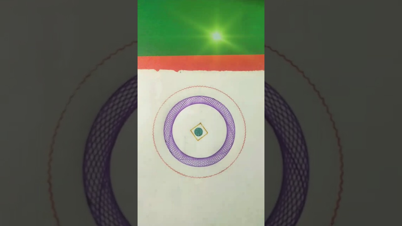 My 72nd Easy Spirograph Scale Art with Colourfull Pens #art #spirograph ...