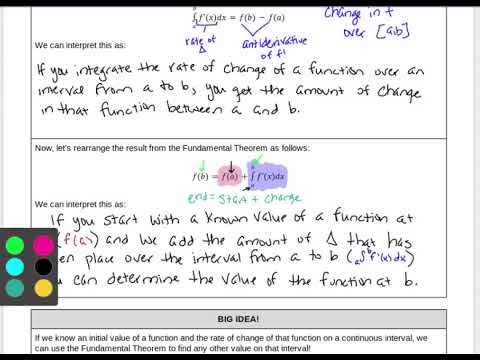 Lesson 3: Using Accumulation Functions and Definite Integrals in Applied Contexts - YouTube