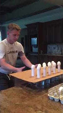 Newton's First Law Egg Drop - YouTube