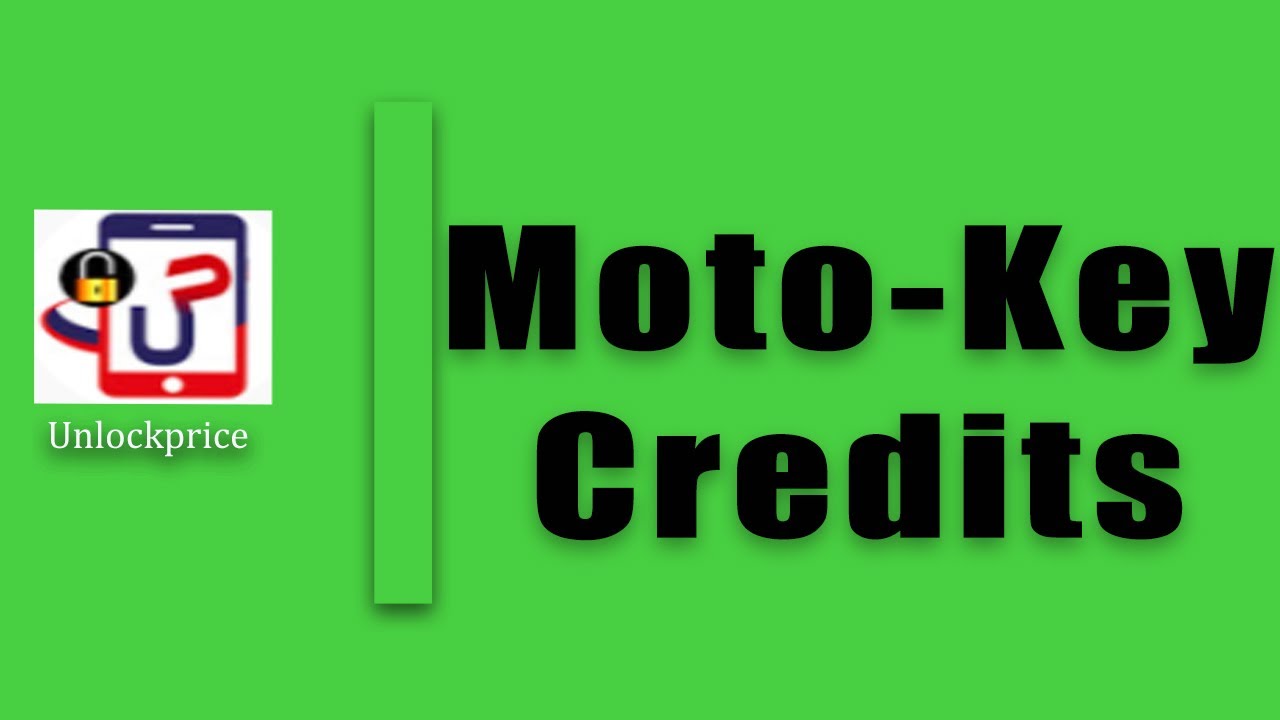 Moto-Key Credits Any Quantity #unlockprice - YouTube