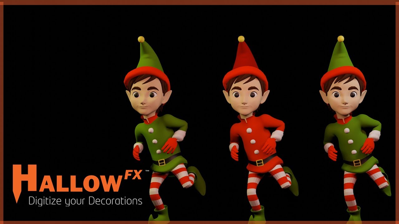 Dancing Elves - Christmas Projections - YouTube