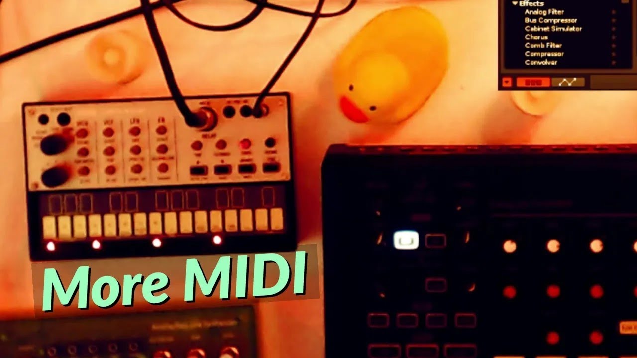 More MIDI - TD-3, RD-8, Volca Keys, Renoise - YouTube