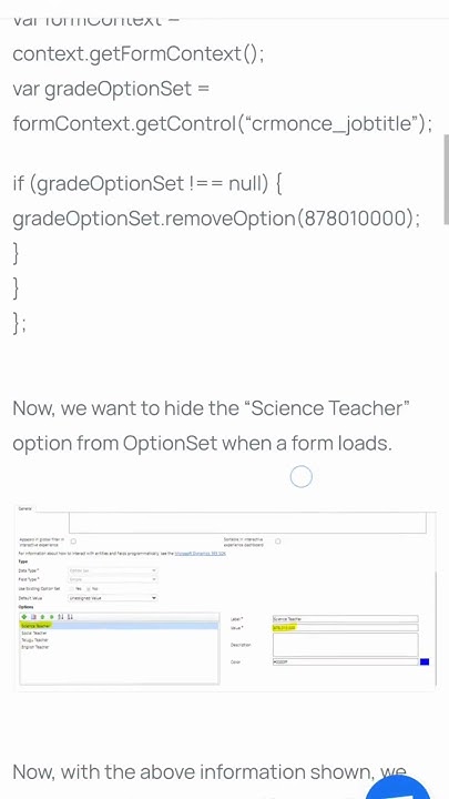 How To Create Hide Options From Option Set In Dynamics 365 Using Javascript Youtube 7346