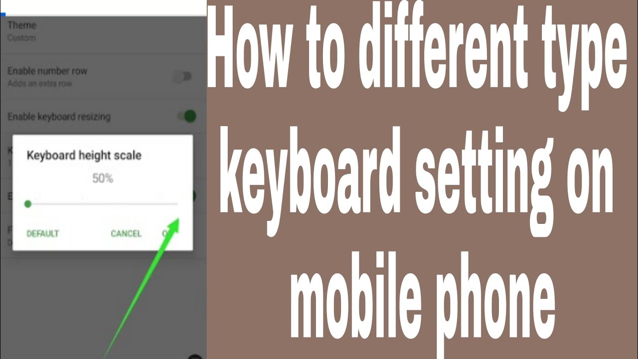 How to different type keyboard setting on mobile phone - YouTube