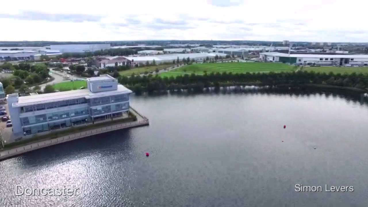 Doncaster Lakeside by Air - YouTube