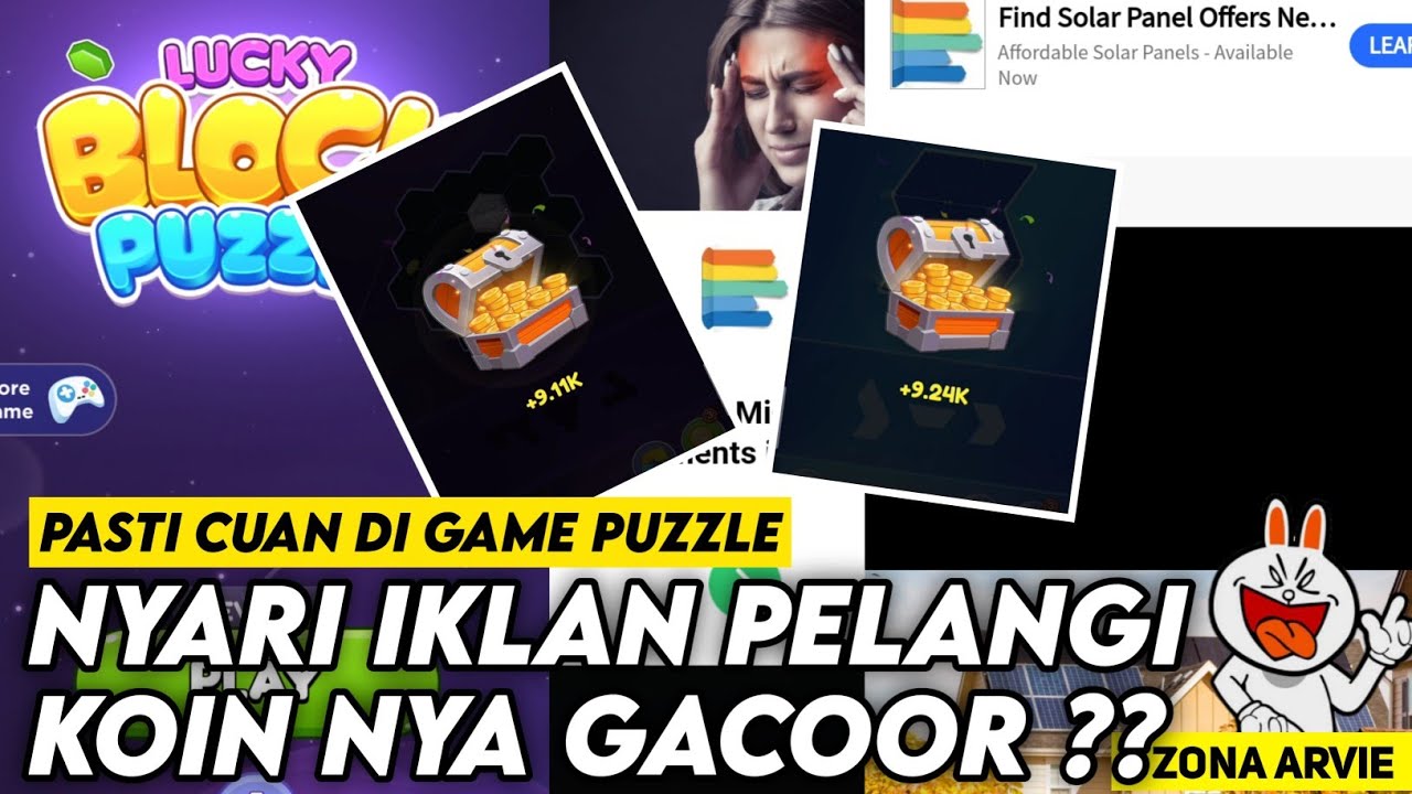 Tips nuyul game Puzzle Iklan 5 detik koin lancar #gamepuzzle - YouTube