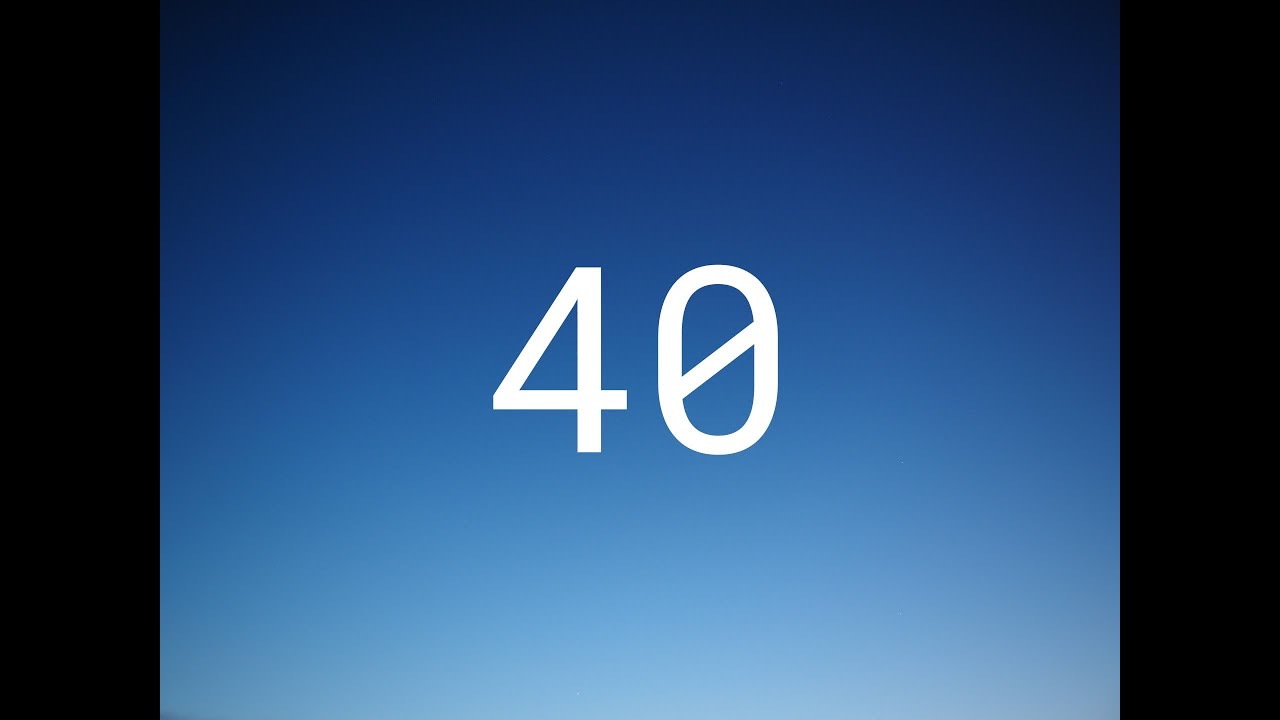Blue 40 Seconds Timer - YouTube
