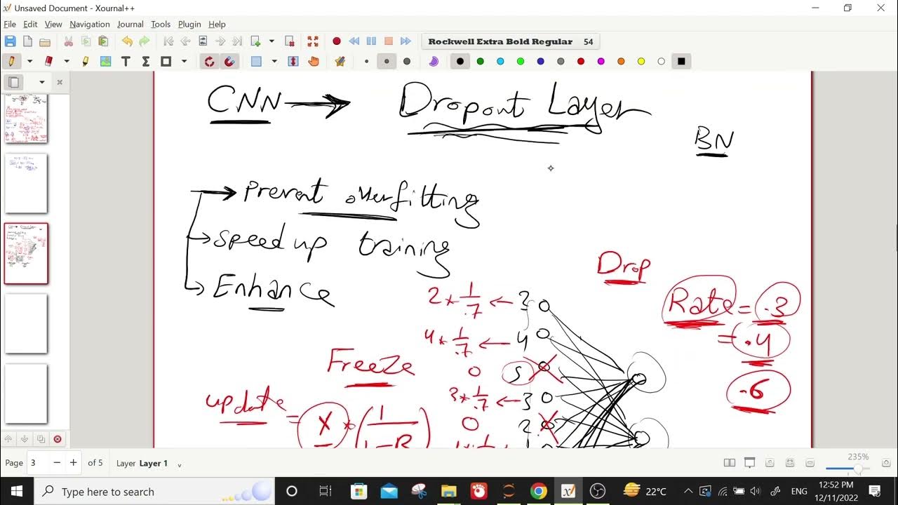 CNN (Dropout Layer and how to prevent overfitting) - YouTube