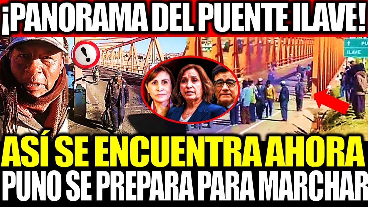 PANORAMA EN HORAS DE LA MAÑANA DEL PUENTE DE LA PROVINCIA DE ILAVE PUNO ...