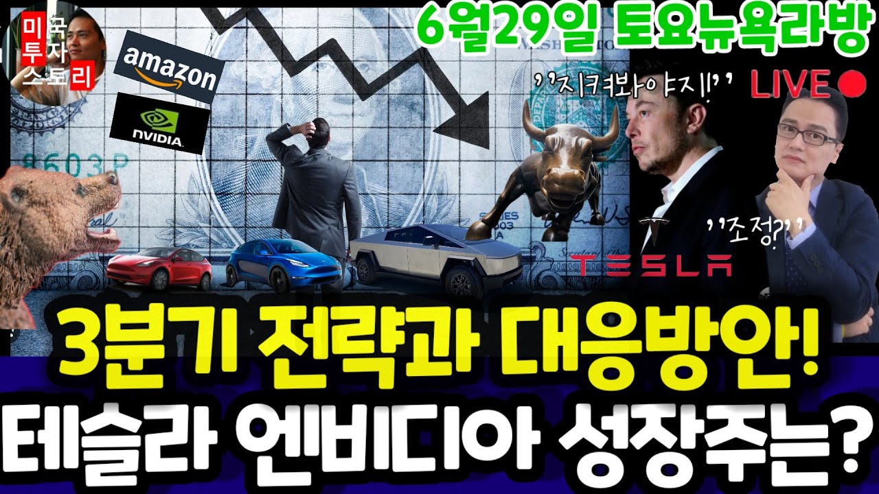 미국주식3분기 전략과 대응방안편집본테슬라 엔비디아 구글 애플 아마존 메타 마이크로소프트 팔란티어 아이온큐 Smci 델