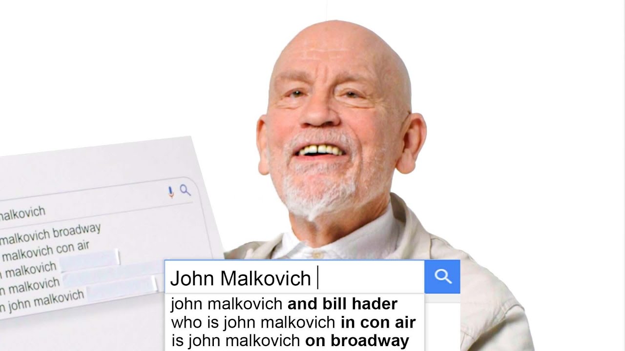 John Malkovich svarar på Google-frågor. En sådan där WIRED Autocomplete ...
