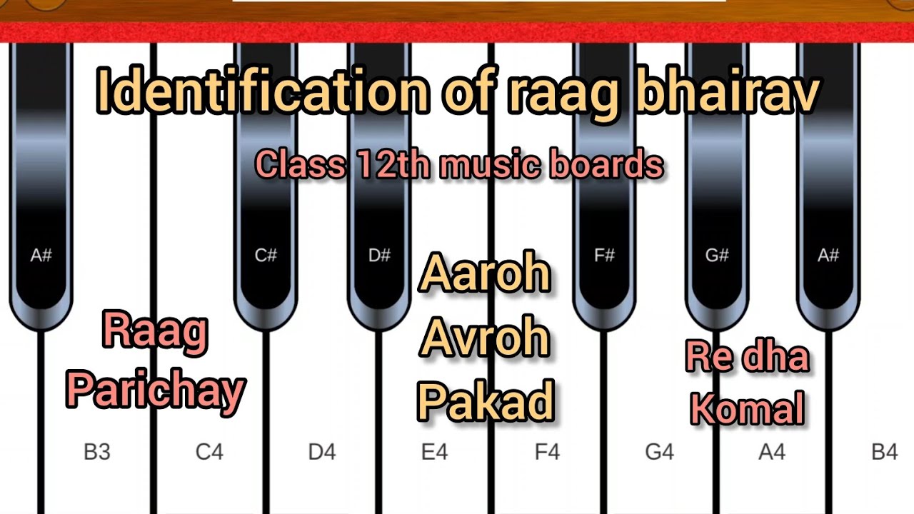 IDENTIFICATION OF RAAG BHAIRAV|| raag parichay || class 12 music ...