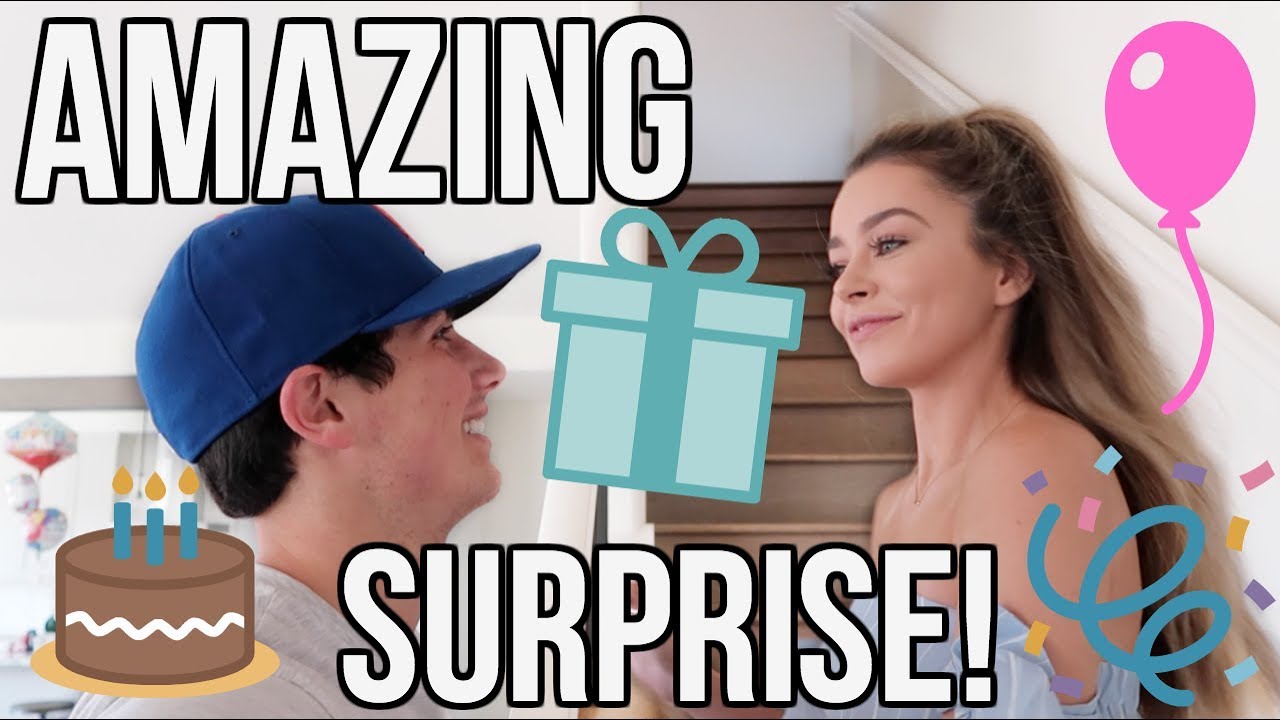 AMAZING BIRTHDAY SURPRISE!!! - YouTube