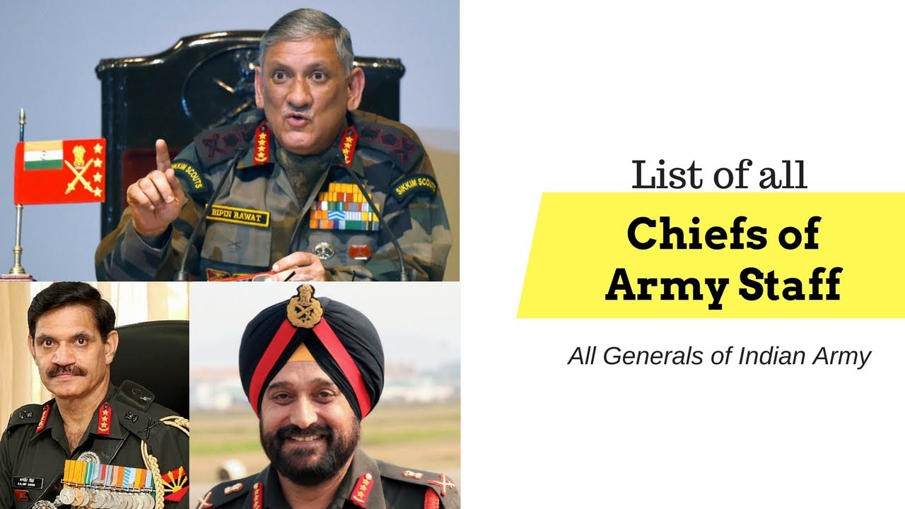 All Chiefs of Indian Army | Army Generals - YouTube