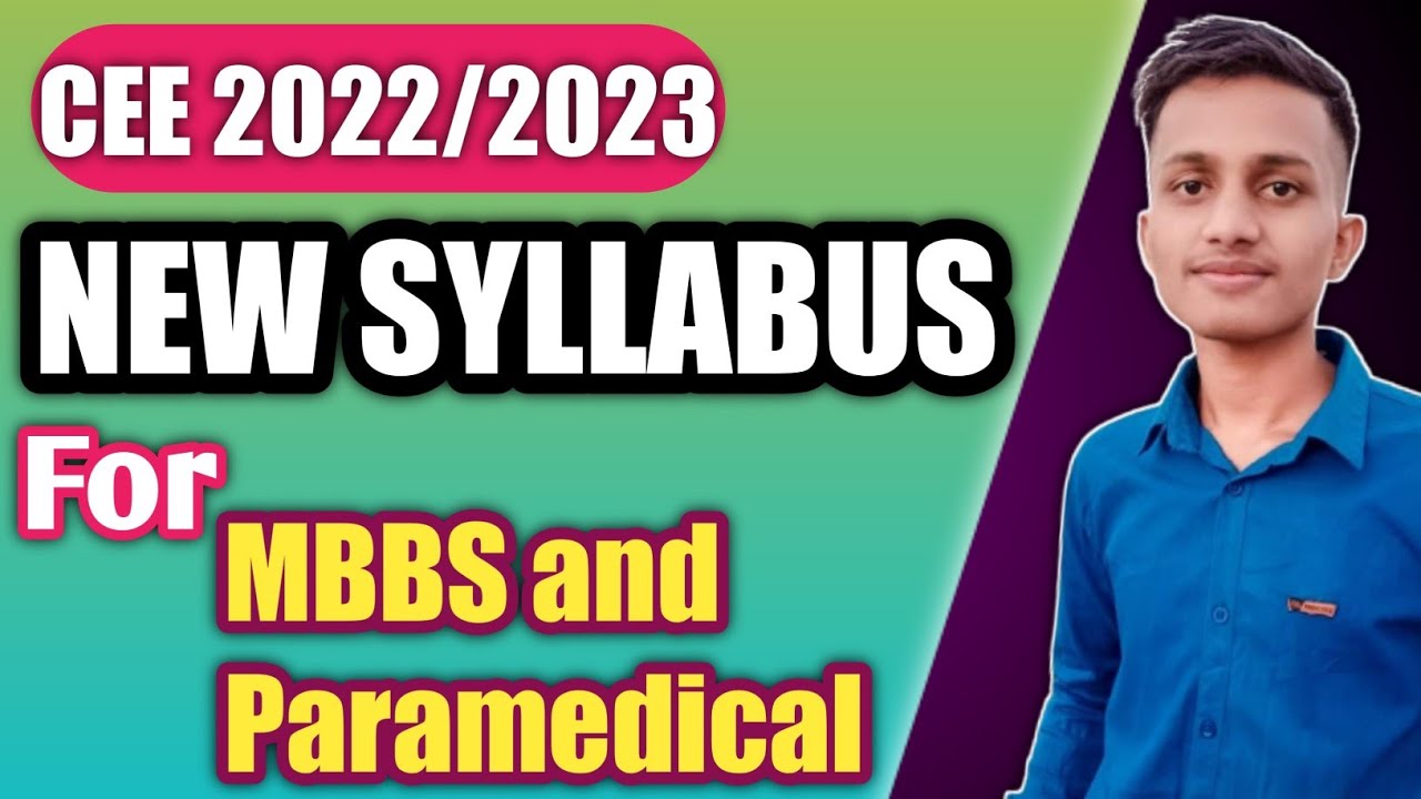 CEE Nepal Syllabus for MBBS and Paramedical Entrance Exam in Nepal 2022 ...