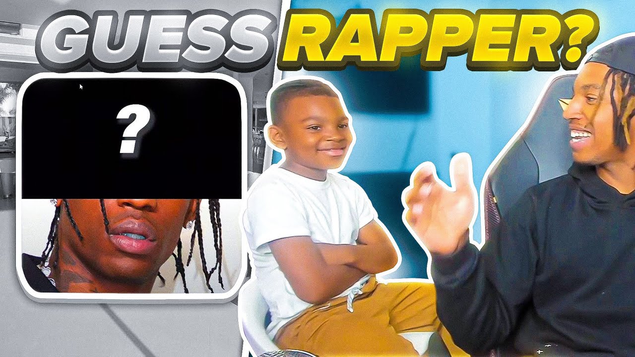 BLOU PLAYS GUESS THE RAPPER WITH HIS SON - YouTube