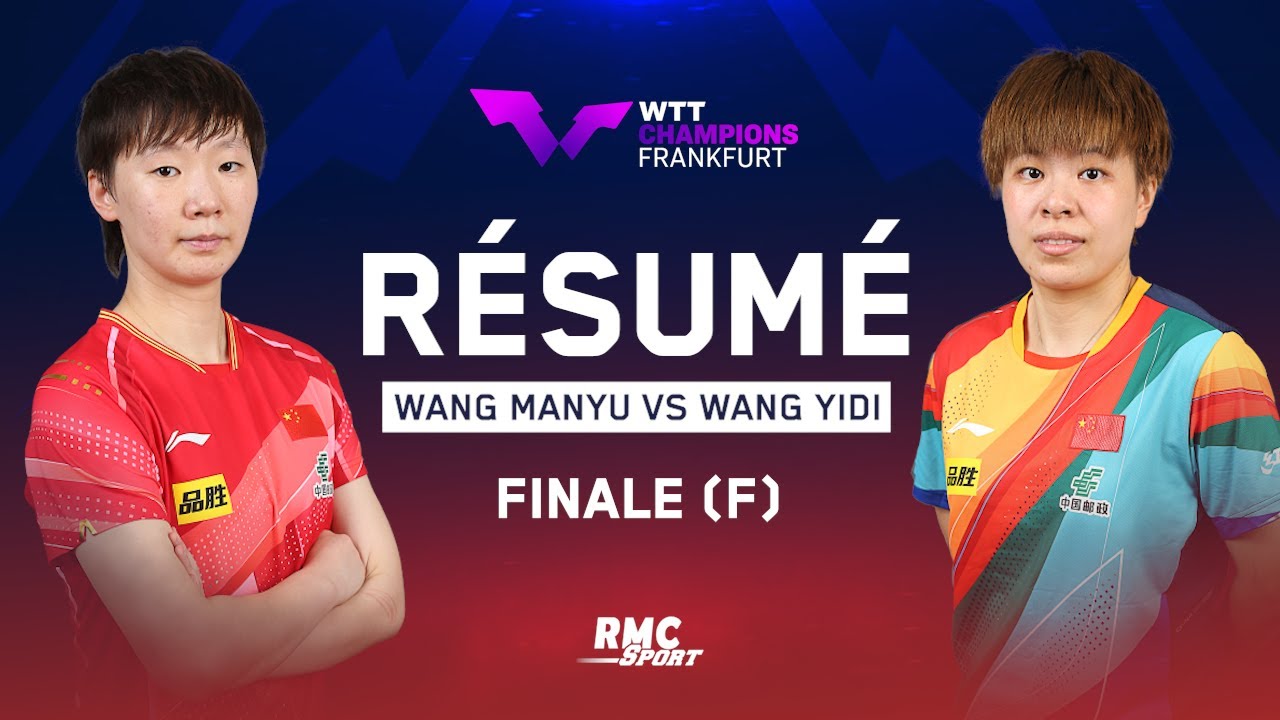 Résumé WTT : 6 sets disputés pour une finale historique entre Manyu et ...