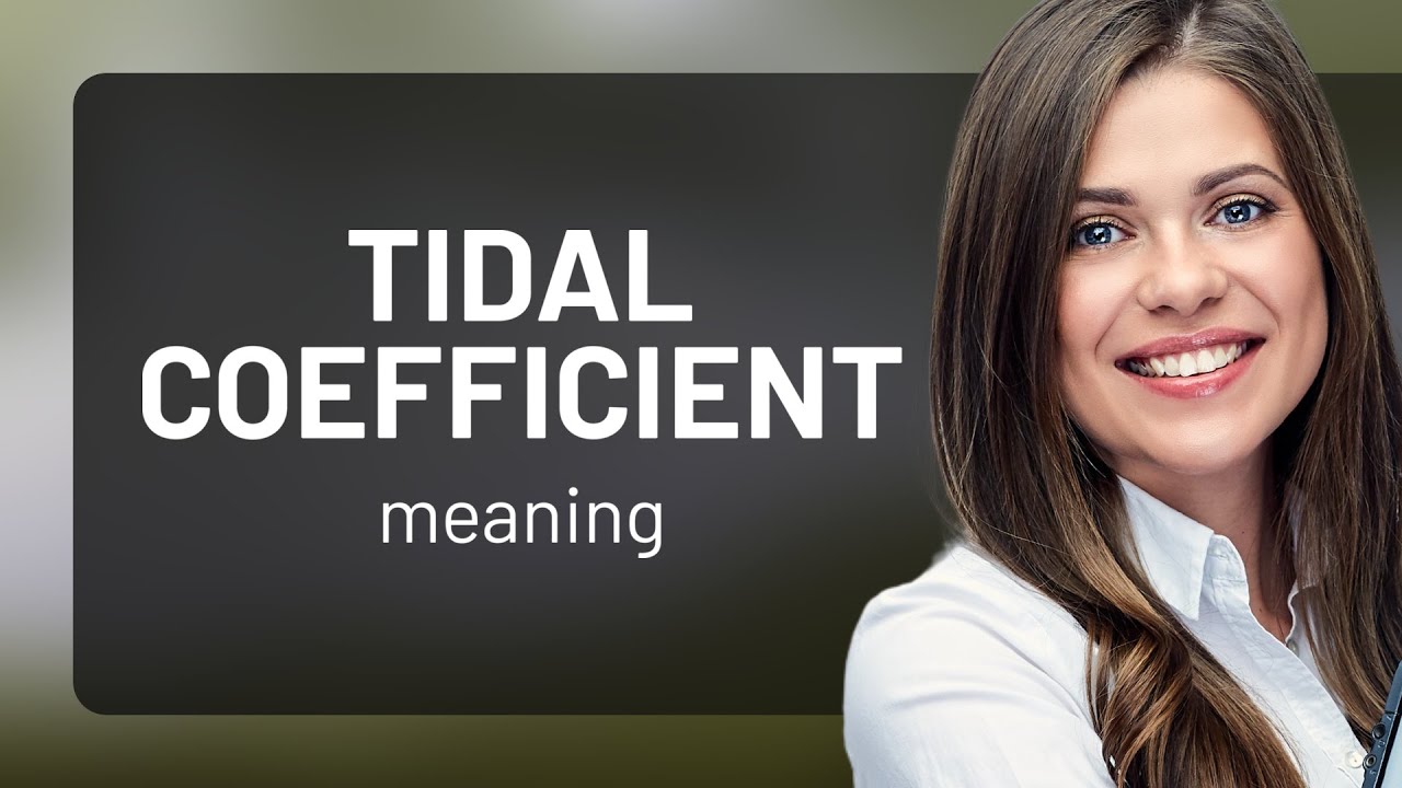 Understanding the Tidal Coefficient: A Guide for English Learners - YouTube