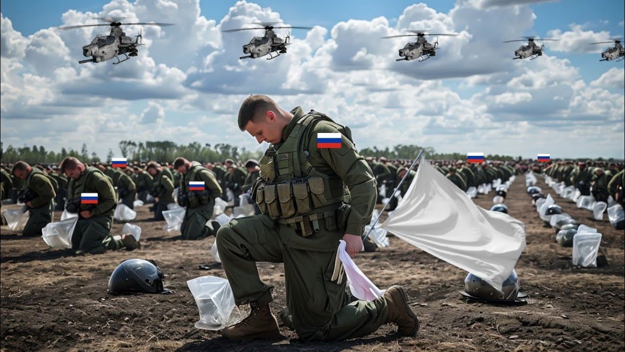 LOOK WHAT HAPPENS! All Russian invaders surrender under the white flag ...