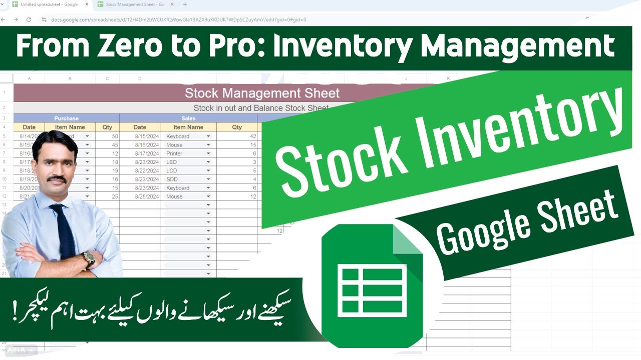 From Zero to Pro: Master Inventory Management in Google Sheets | Stock ...