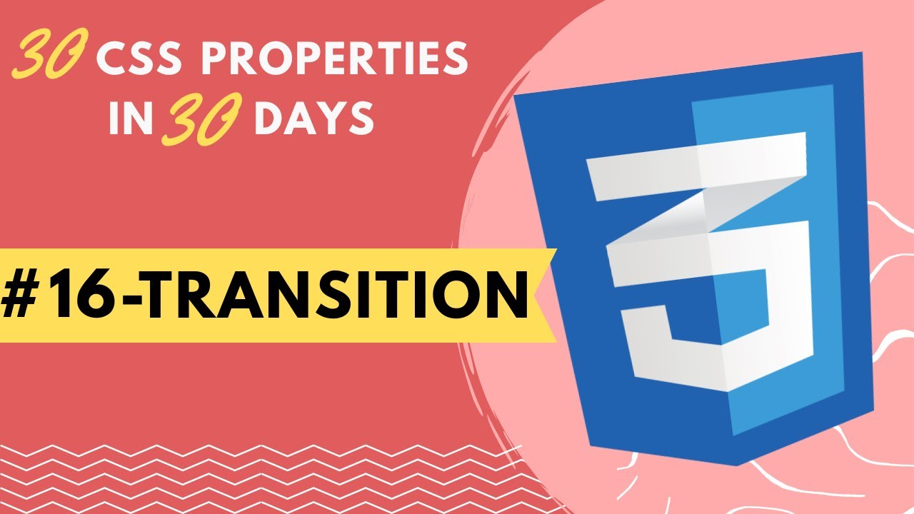 Transition property | Day 16 of 30 CSS property in 30 days - YouTube