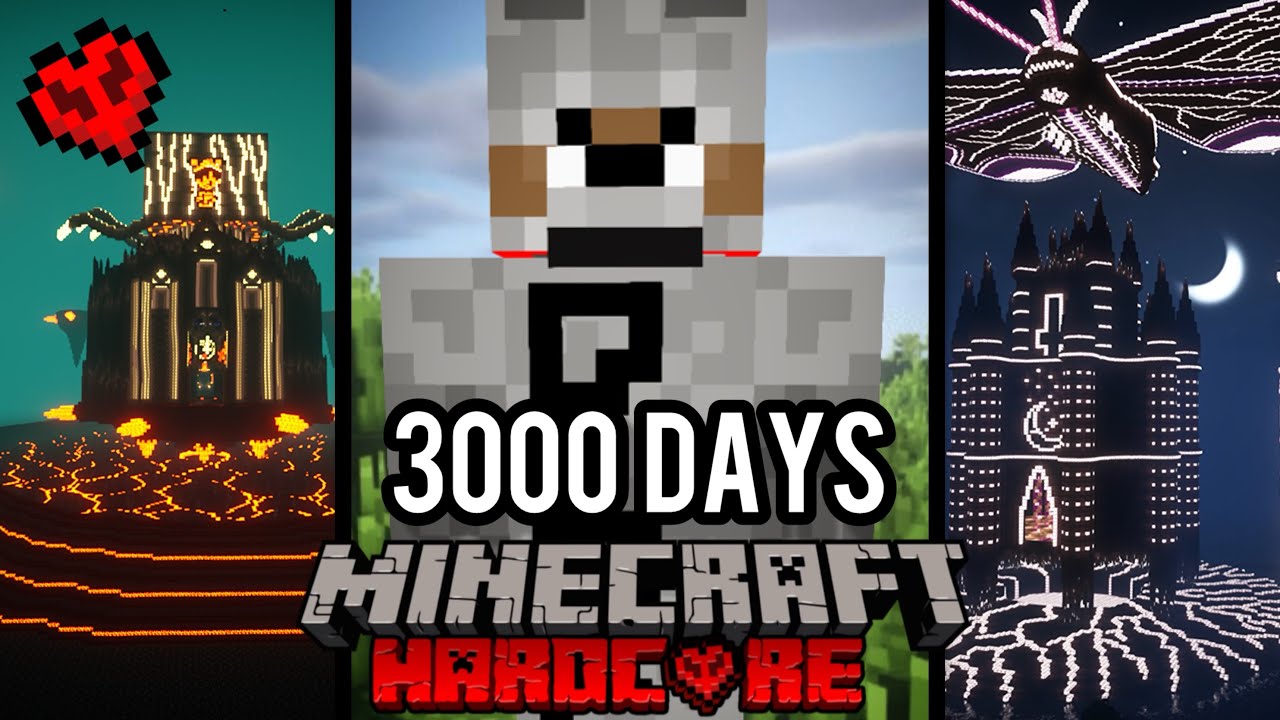 I Survived 3000 Days in Hardcore Minecraft… (World Tour!) - YouTube