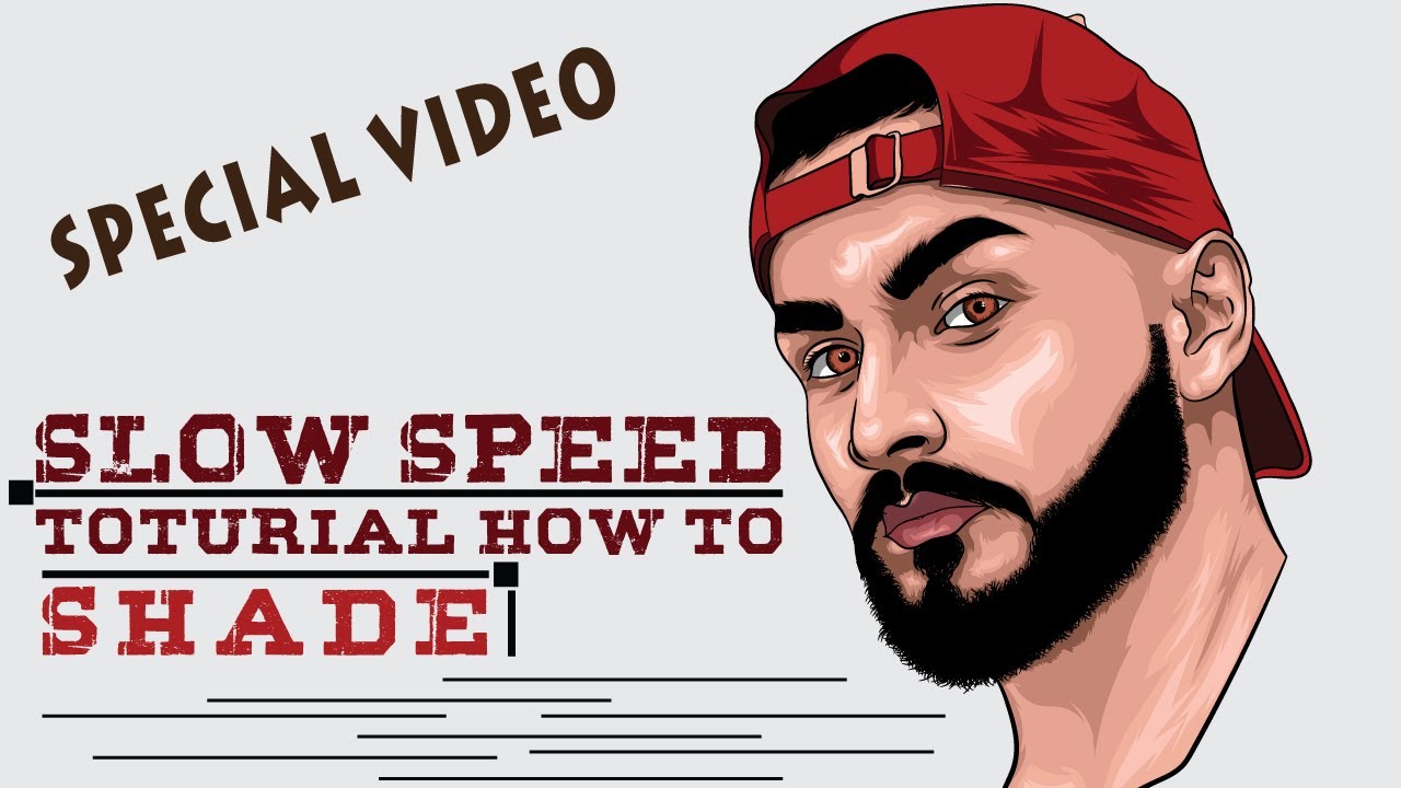 How to SHADE in Vector Portrait !- How to Cartoon Yourself/Vector art ...