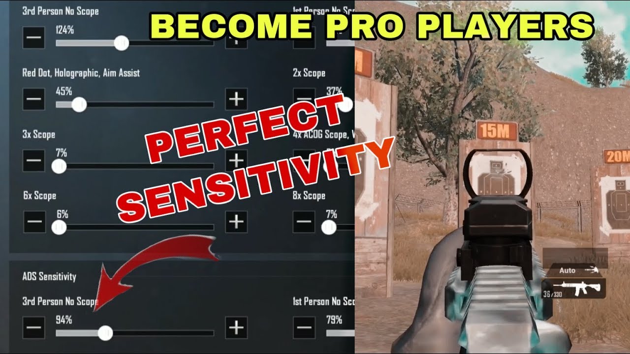 BEST SENSITIVITY TO BECOME PRO IN PUBG MOBILE - YouTube