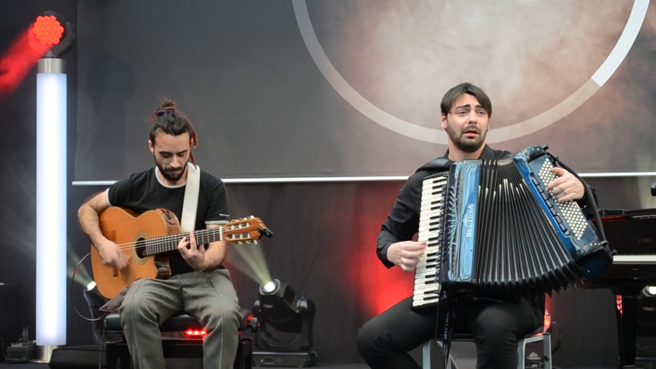 Mario Gatto (accordion) and Fabrizio Malerba (guitar) play at ...