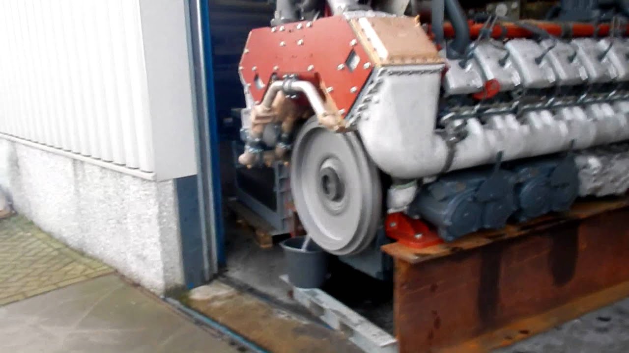 DEUTZ TBD 620-V16 - 1840 KW AT 1800 RPM FULLY RECONDITIONED - YouTube