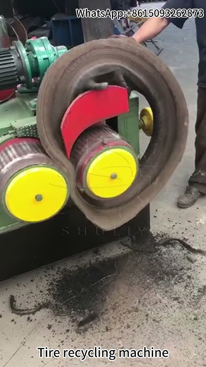 Waste Tire Recycling Machine in Action – Transforming Scrap Tires into Valuable Resources! - YouTube
