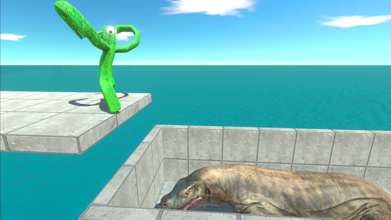 Komodo Dragon Jumping Challenge - ARBS - YouTube